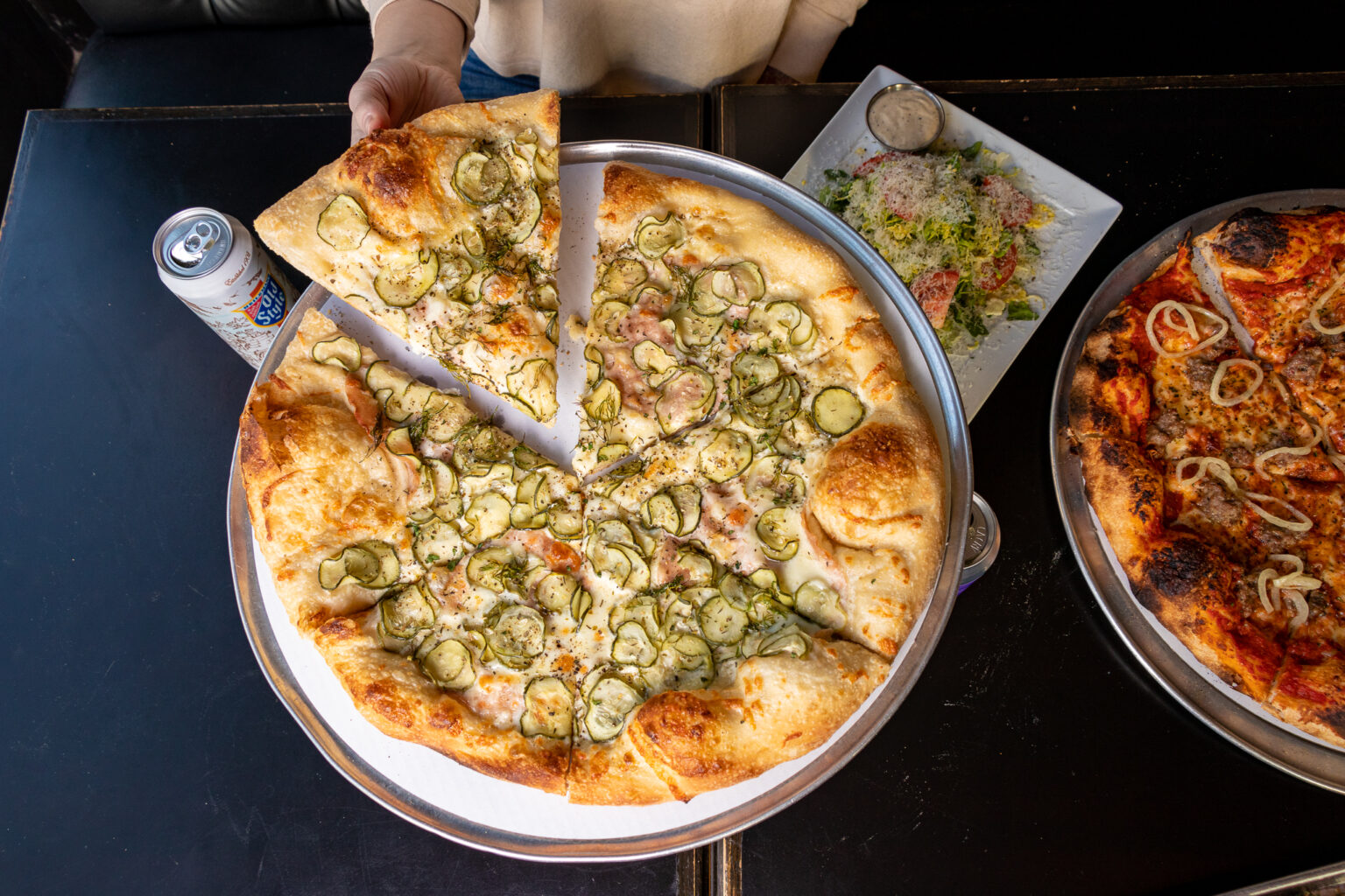 Try A Bob’s Pizza, The Originator of the Pilsen-Styled & Pickle Pizza